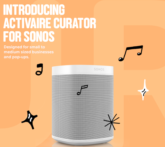 Activaire Curator for Sonos - Music Streaming for Business | Background ...